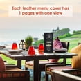 12 Pcs Restaurant Menu Covers Single Page Panel Holders with Angled ...