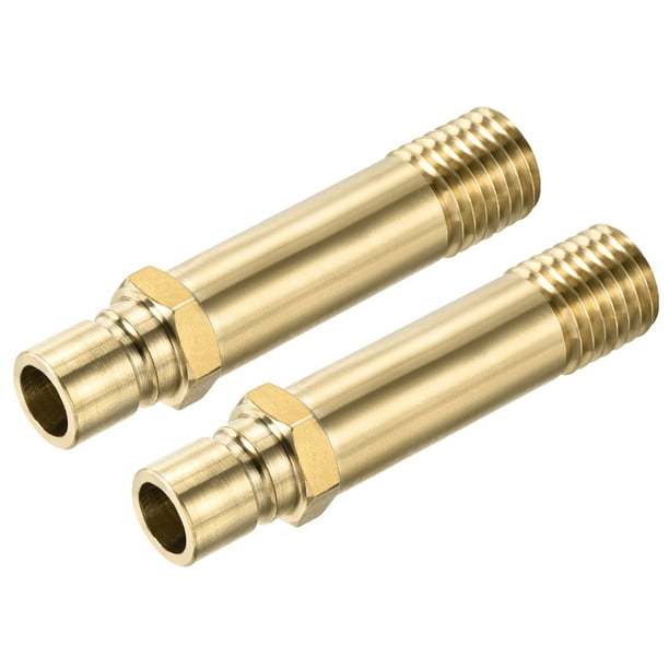 Unique Bargains 13.5mm OD x M16 Thread 75mm Brass Plug Fitting Quick ...