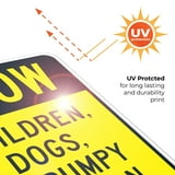 Slow Children Dogs 1 Grumpy Old Man Sign, Traffic Sign, - Walmart.com