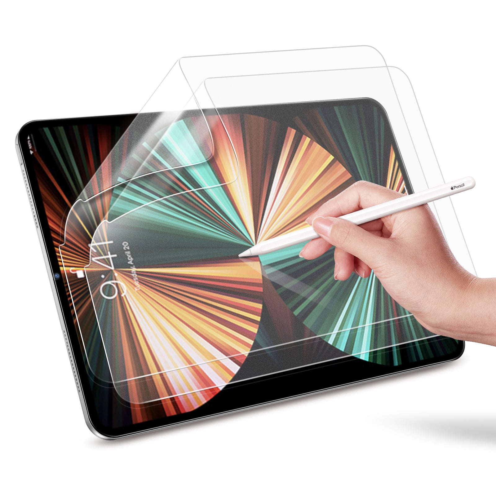  2 Pack ESR Like Paper Screen Protector Compatible With Apple New IPad