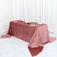 Efavormart Premium Velvet Dusty Rose 90" x 156" Rectangle Tablecloth ...