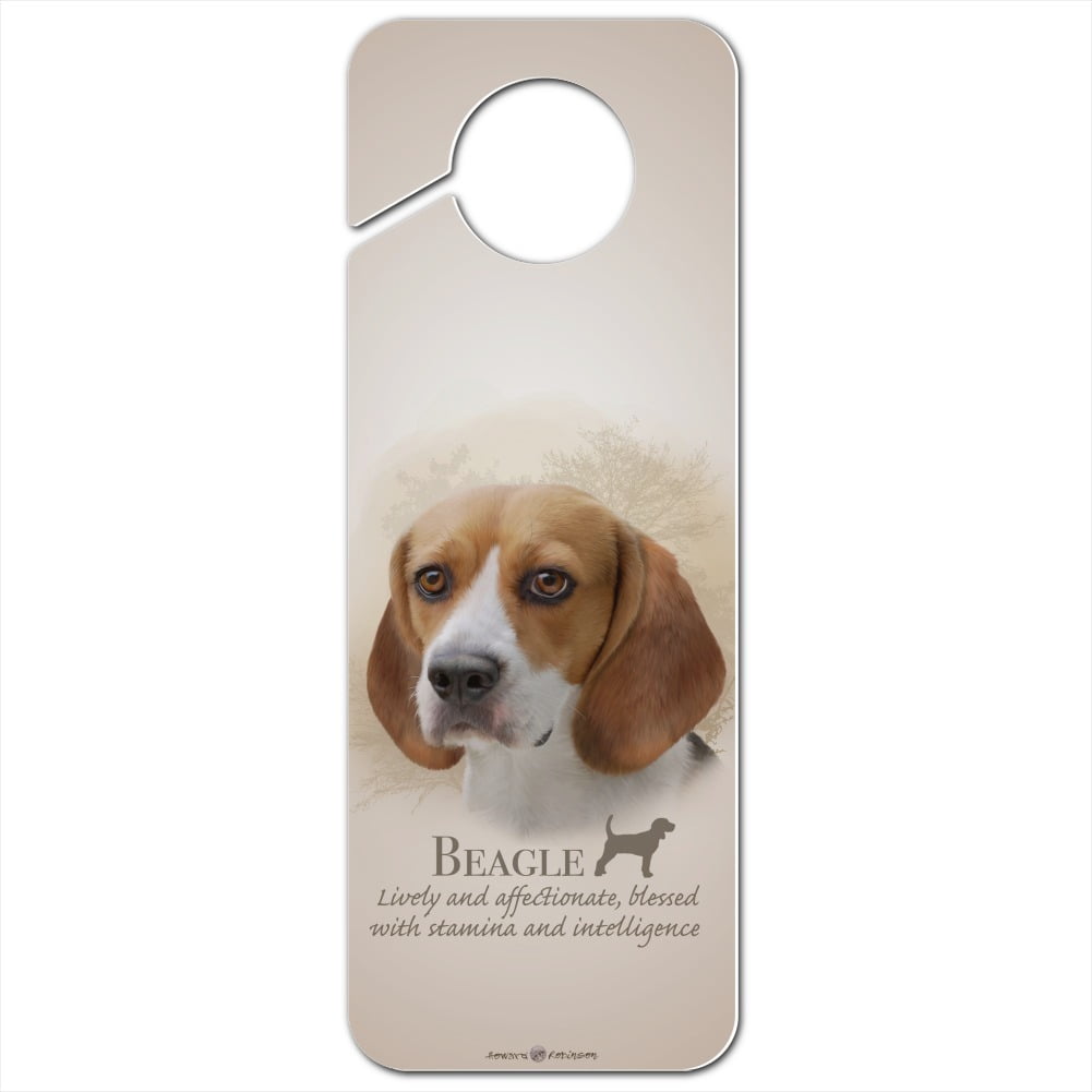 Beagle Dog Breed Plastic Door Knob Hanger Sign - Walmart.com