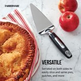 Farberware Stainless Steel Pie Server with Black Plastic Handle ...