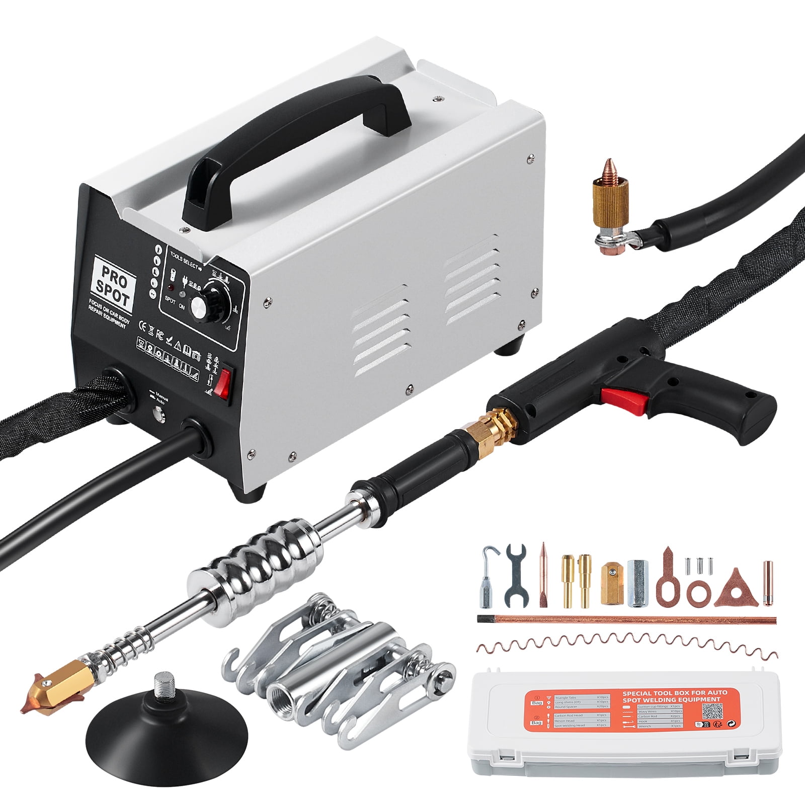 Spotter Karosserie VEVOR Spot Welding Machine Dent Spotter 3kW Bolt ...