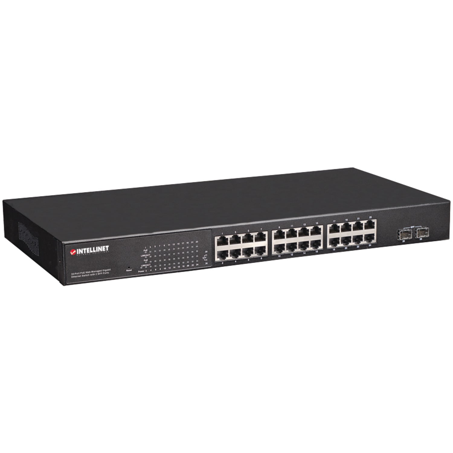 Intellinet Network Solutions 560559 Gigabit Poe Managed Switch (24 Port ...