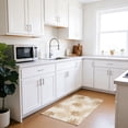 Creamy Beige Leaf Door Mat 16x24 Inch Modern Creamy Beige Palm Leaf ...