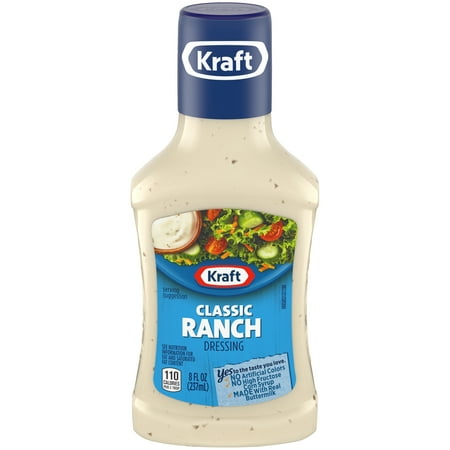 Kraft Classic Ranch Dressing 8 fl. oz. Bottle - Walmart.com