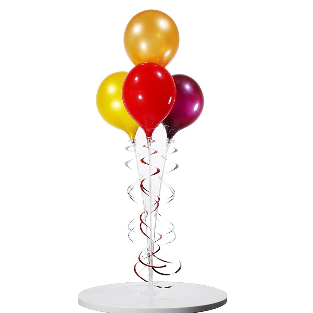Table Top 4 Balloon Bouquet - Reusable and Helium Free - Walmart.com ...