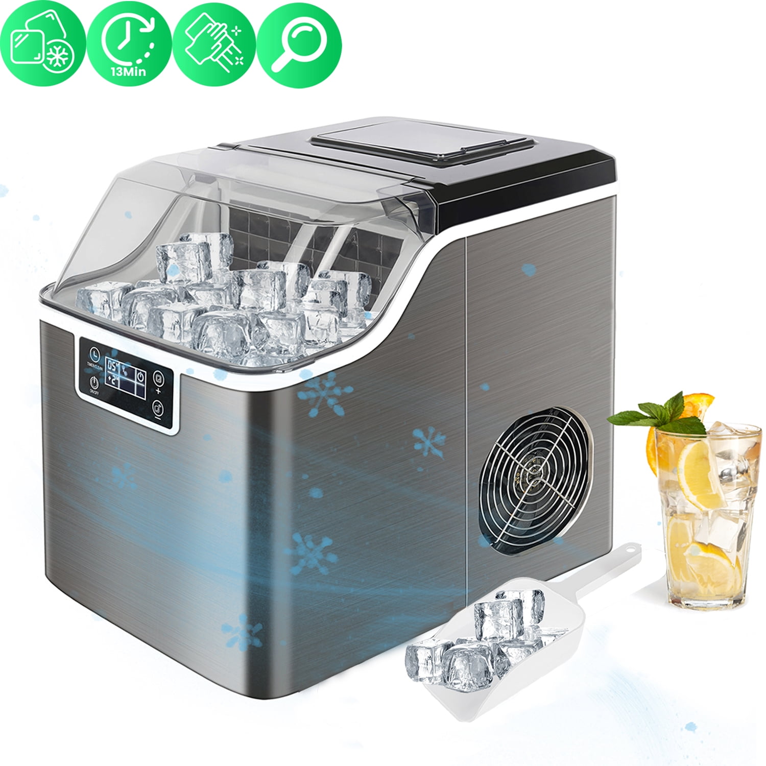 Ice Maker Countertop Use, Seizeen Multifunction Ice Maker Machines 13 ...