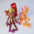 1PC PURPLE GOLD 20.5CM 3D Printed Alien New Alien Figurine with Movable ...