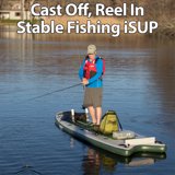 Sea Eagle FS126 12’6” Inflatable FishSUP Fishing Stand-Up Paddleboard w ...