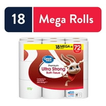 Great Value Soft & Strong Premium Toilet Paper, 30 Mega Rolls, 380 ...