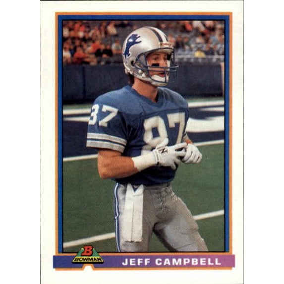 1991 Bowman #145 Jeff Campbell NFL Football Trading Card - Walmart.com