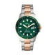 Fossil Men's FB-01 Three-Hand Date Two-Tone Stainless Steel Watch ...
