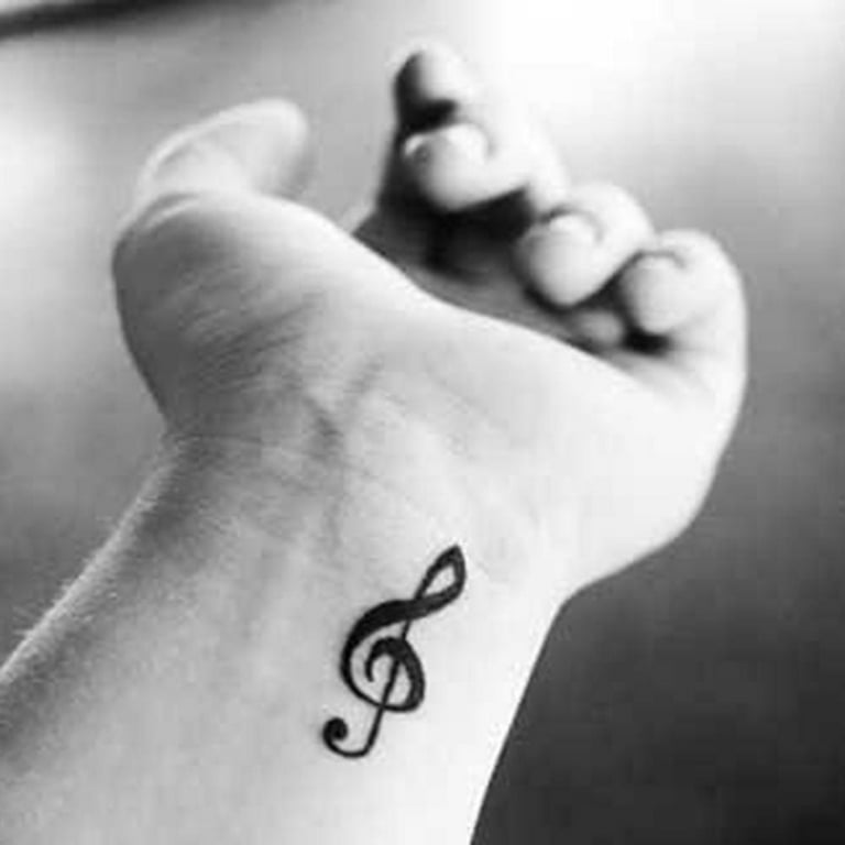 Music Note Tattoo Foot