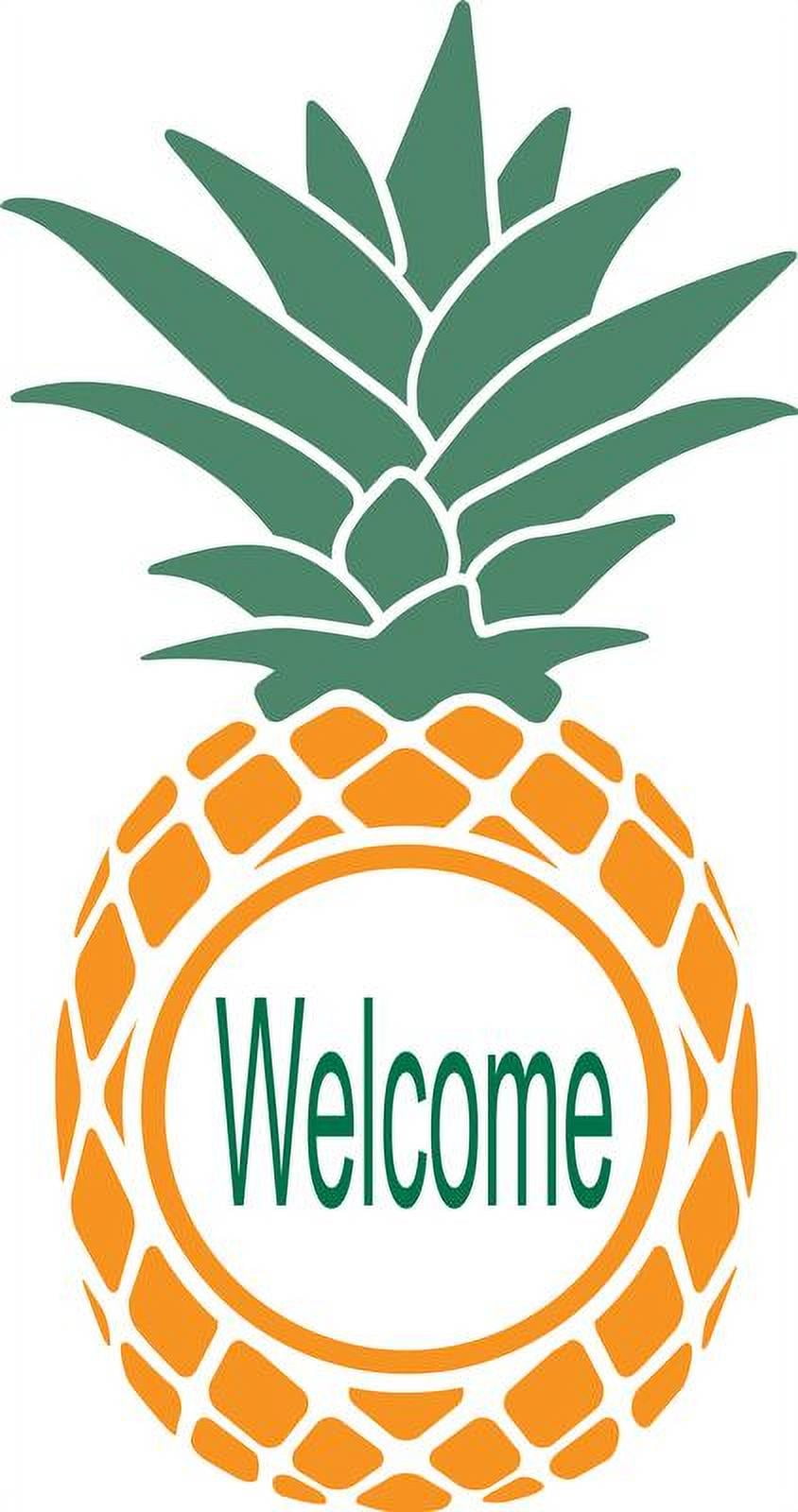 Welcome Sign Pineapple Picture Art Mural Custom Wall Decal Vinyl ...