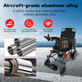 Ultra-Light Foldable Electric Wheelchair for Adults - 15-Mile Range ...