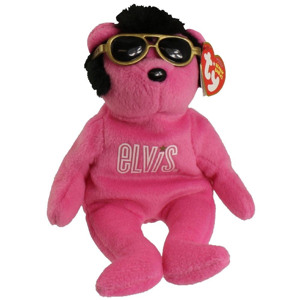 TY Beanie Baby - BEARNING LOVE the Elvis Bear (8.5 inch) - Walmart.com