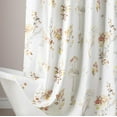 Colorful Floral Stall Shower Curtain, Earthy Terracotta Orange Boho ...