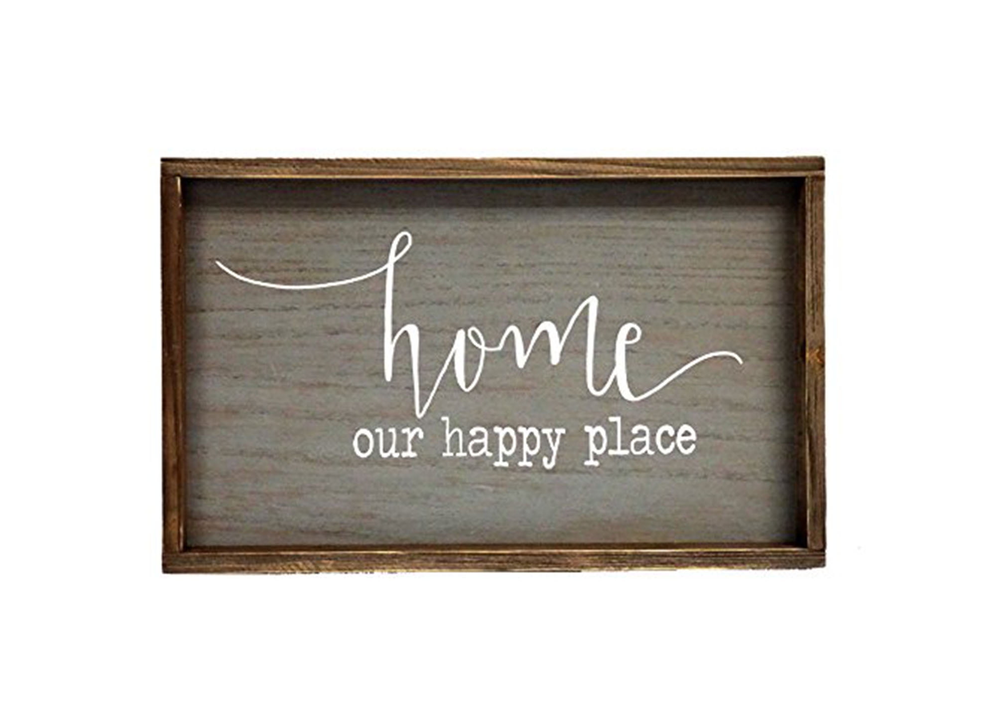 Parisloft Home Our Happy Place Wood Framed Wall Sign, Farmhouse Wall ...
