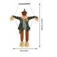 Animated Swinging Pumpkin Scarecrow Halloween Decoration, Motion Sensor ...