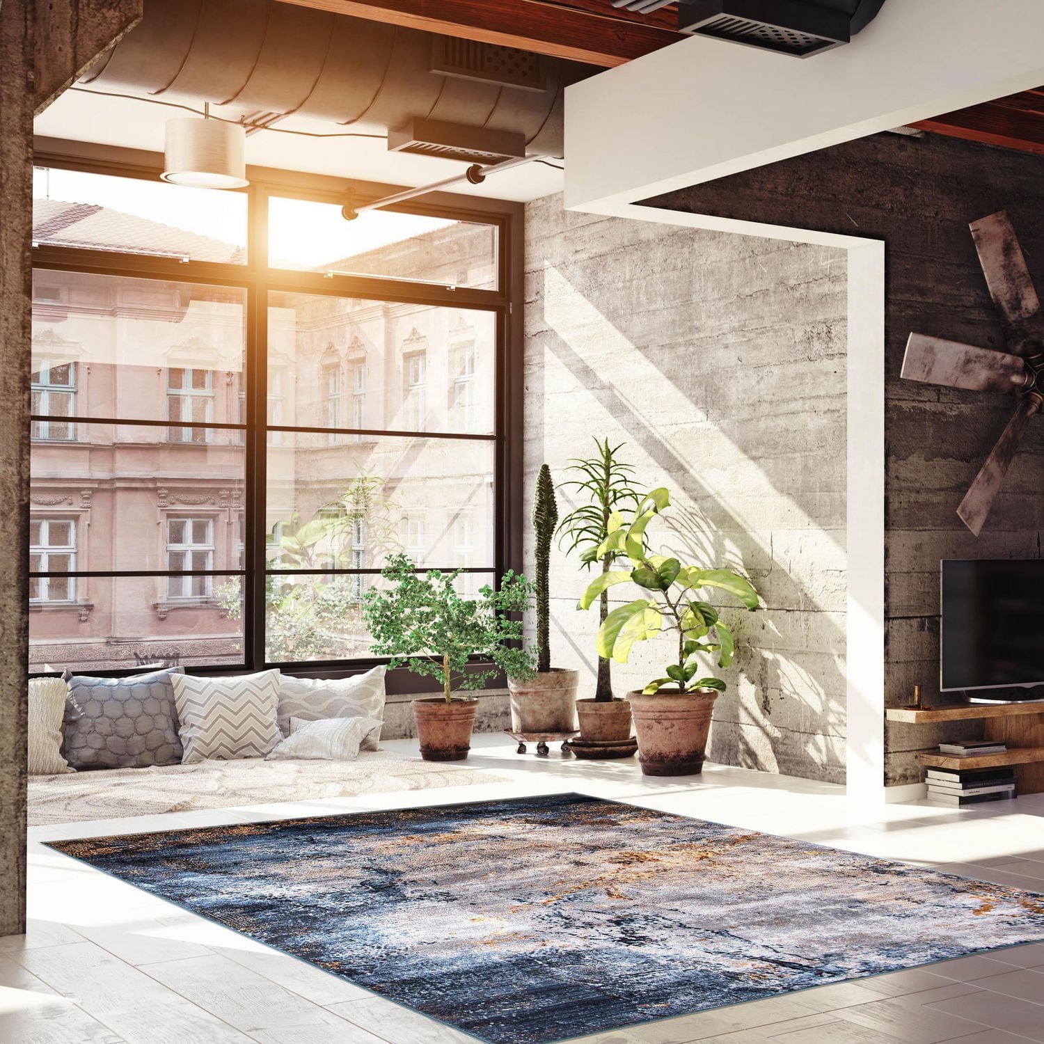 Click here for Ecarpet Marble Textured Area Rug  Contemporary Car... prices