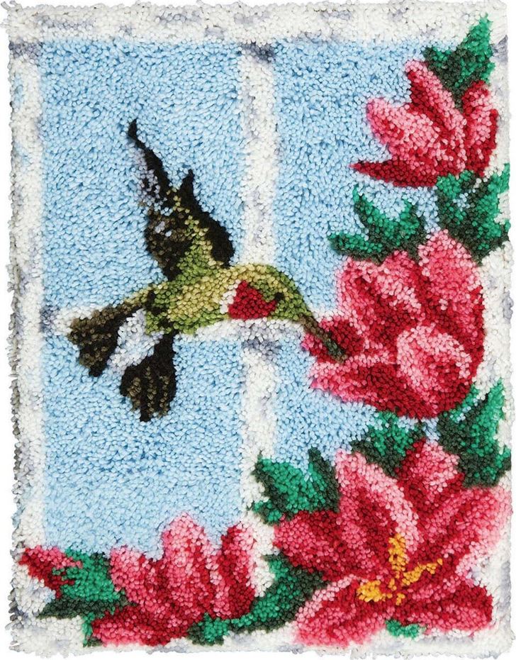 Hummingbird at Window | Rug Making Latch Hooking Kit - Walmart.com