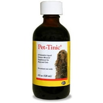 Pfizer Pet-Tinic Liquid Vitamin-Mineral Supplement for Dogs & Cats, 4 ...