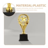 FRCOLOR 1Pcs Prize Cups Golden Plastic Trophy for Kids Competition and ...