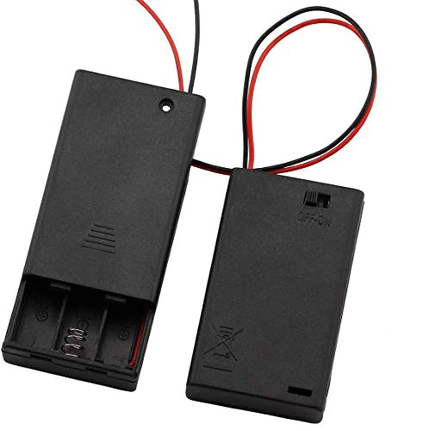 Holzlrgus 6 Pieces 3 Slots x 1.5V AAA Battery Case Holder Battery ...