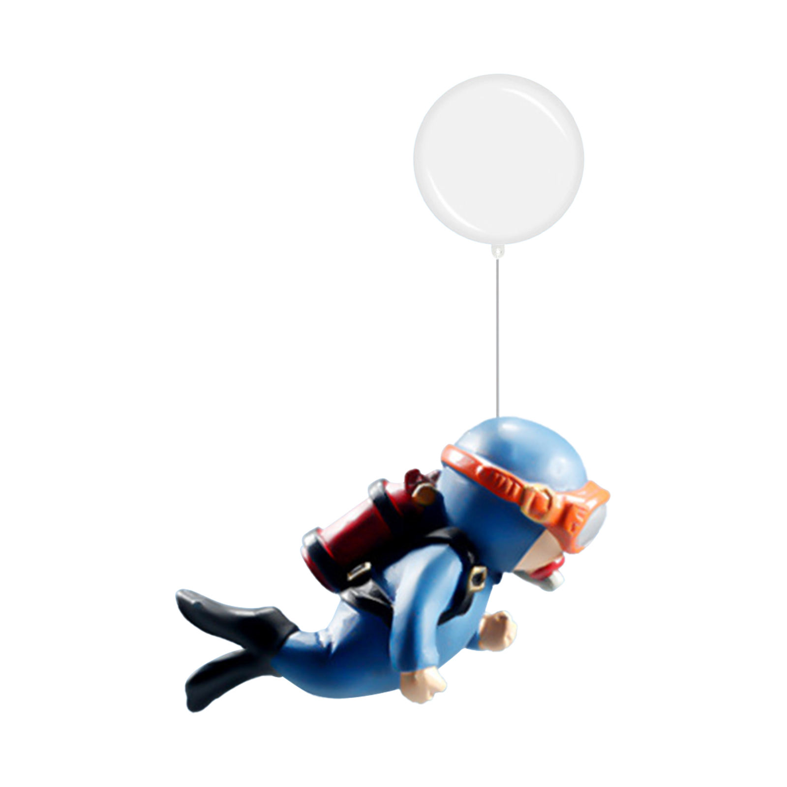 Freshwater Blue Fat Diver, Small Cartoon Aquarium Ornament and Toy ...