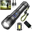 Zacro Rechargeable Flashlight, Super Bright Powerful High Lumens ...