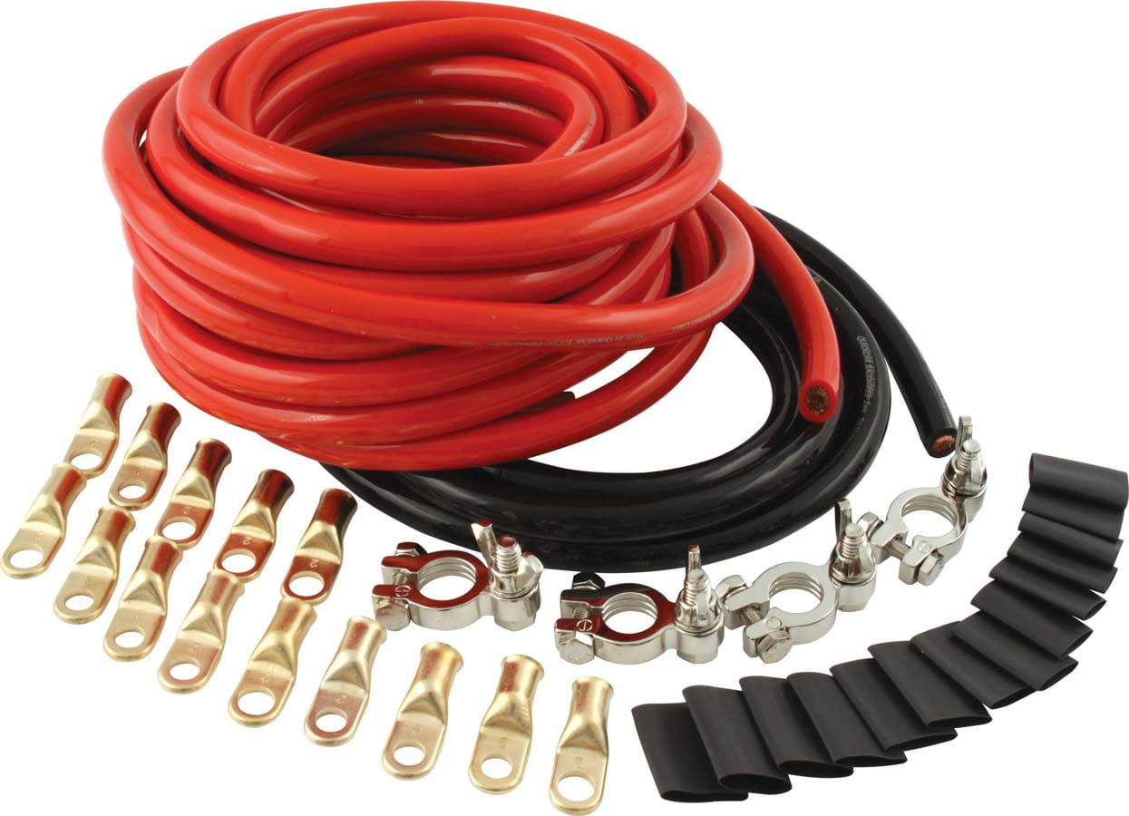 Quickcar Racing Products 2 Gauge Drag Race Battery Cable Kit P/N 57-012 ...