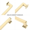 96 pcs 3-inch cabinet handles - polished brass kitchen pulls - gold ...