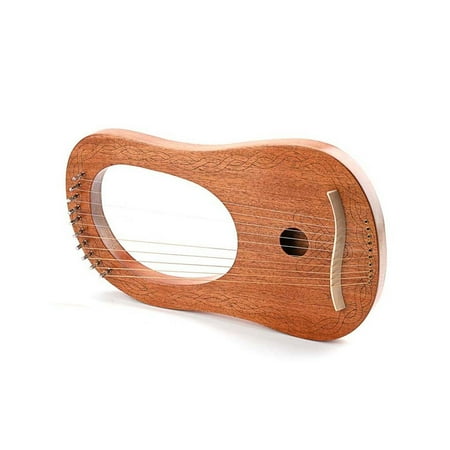 Shapeiony 16-Strings Professional Lyre Harp Wood Mahogany Ethnic Toy ...