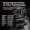 12 Pack Magnetic Tool Box Labels (Black) - Magnet Labels for Toolbox ...