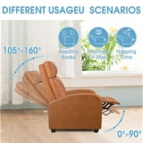 Homall Large Reclining PU Leather Chair, Single Sofa Recliner for ...
