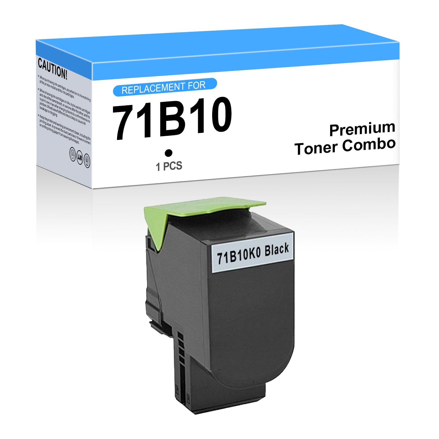 Click here for Zoomtoner Compatible Lexmark 71b10k0 Black Toner C... prices