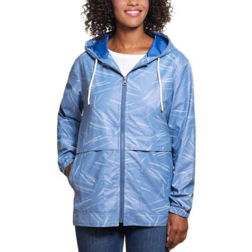 Weatherproof Vintage Ladies' Hooded Rain Slicker Jacket, Riverside XXL ...