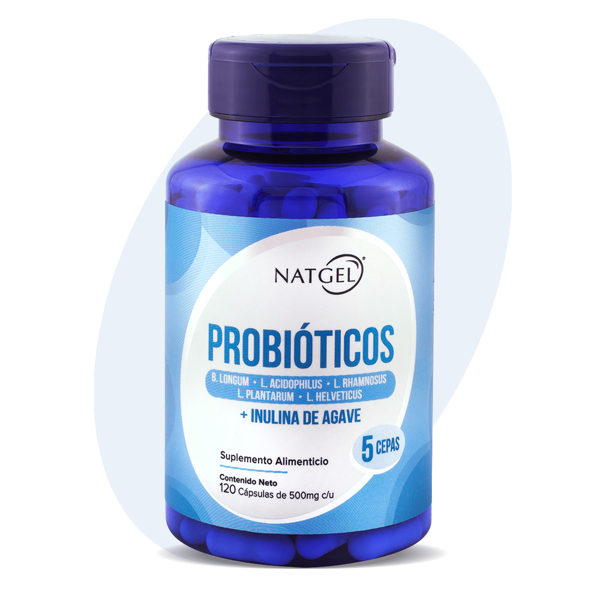 Probióticos + Prebióticos | 120 Cápsulas de 500mg | Con Inulina de ...