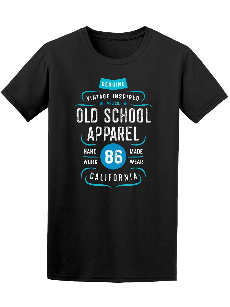 Old School Apparel Slogan T-Shirt Men -Image by Shutterstock, Male XX ...