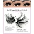 Half Eyelash Eyelashes Natural False Eyelashes 5 Pairs Cat Eye ...