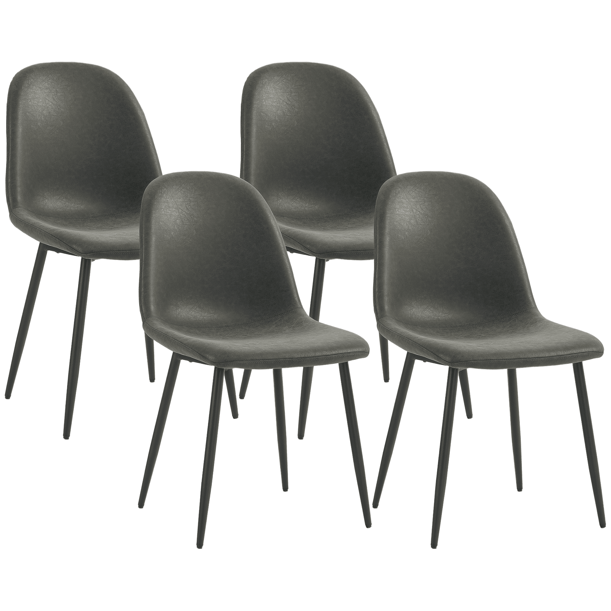 Click here for Homcom Retro Dining Chairs Set Of 4 With Pu Leathe... prices