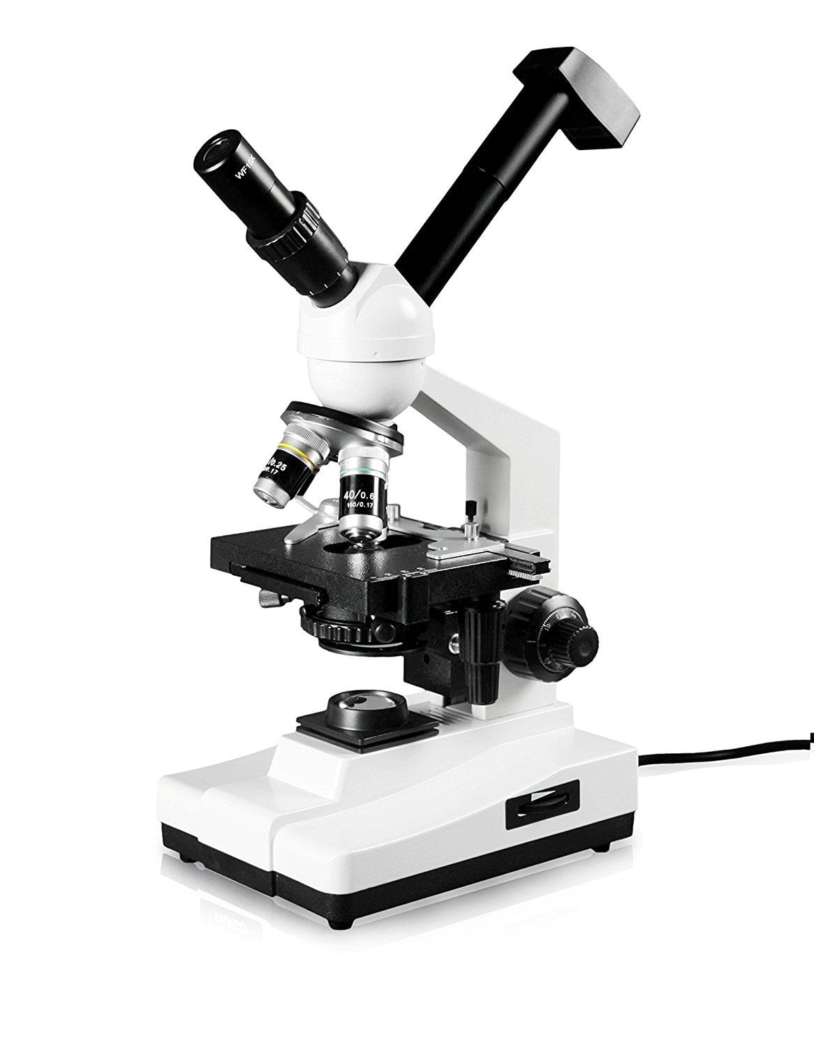 Vision Scientific Dual View Compound Microscope, 10x WF Eyepiece, 40x ...