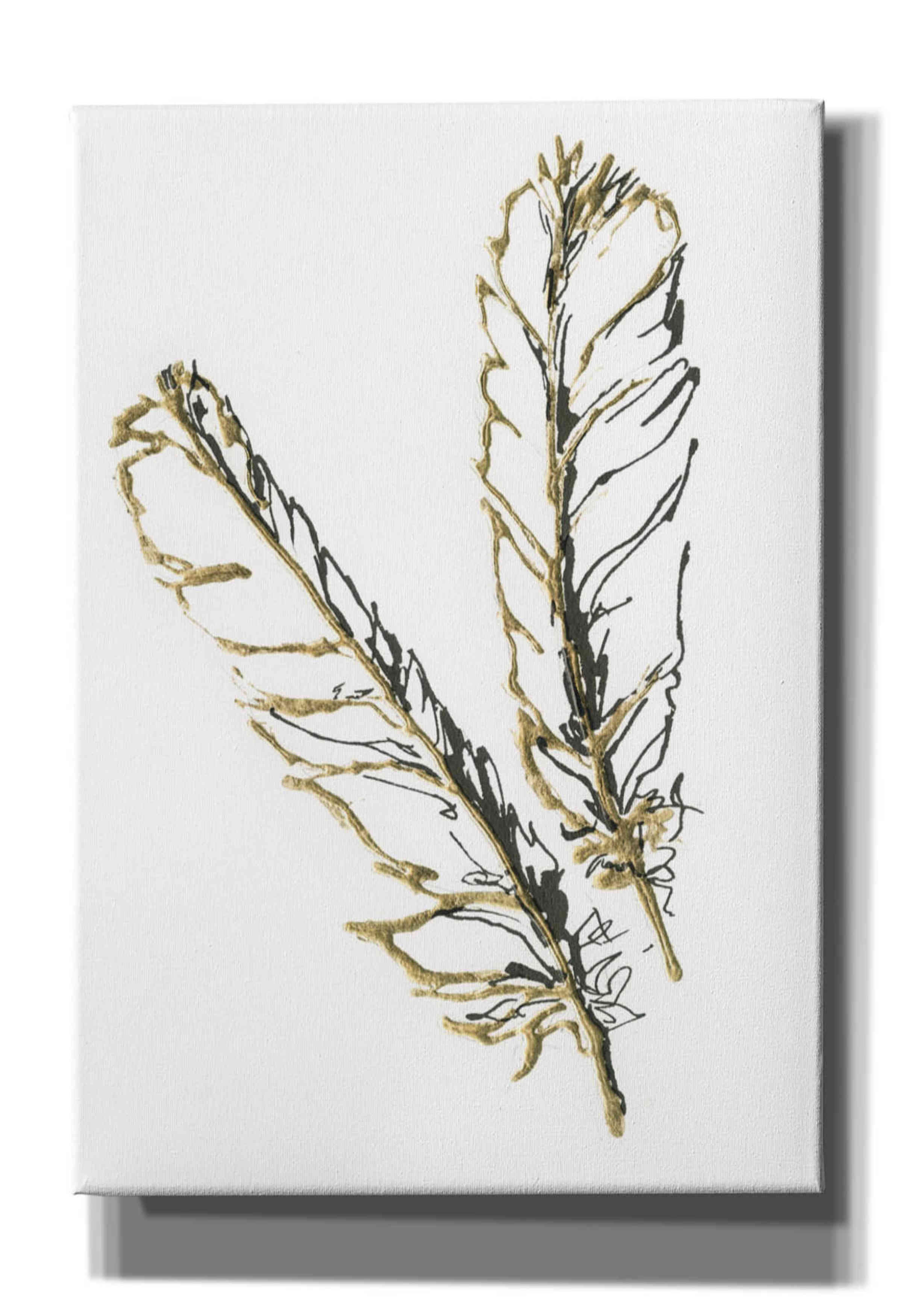 Epic Graffiti 'Gilded Red Tailed Hawk Feather' by Chris Paschke, Canvas ...