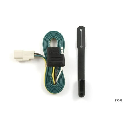 CURT 58677 Vehicle-Side and Trailer-Side 4-Pin Round Wiring Harness ...