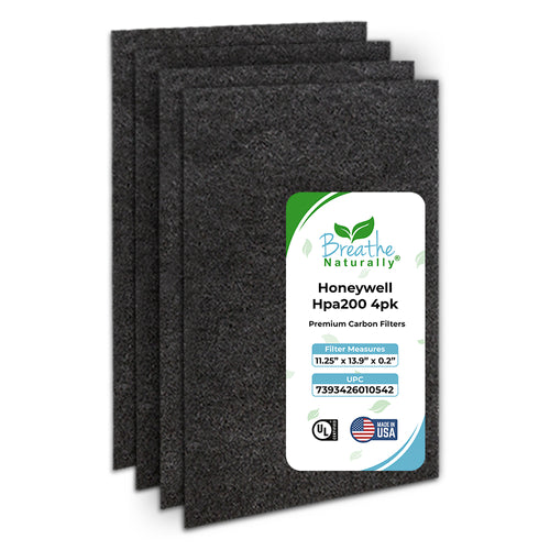Breathe Naturally HPA200 Replacement Carbon Prefilter 4pk for Honeywell ...