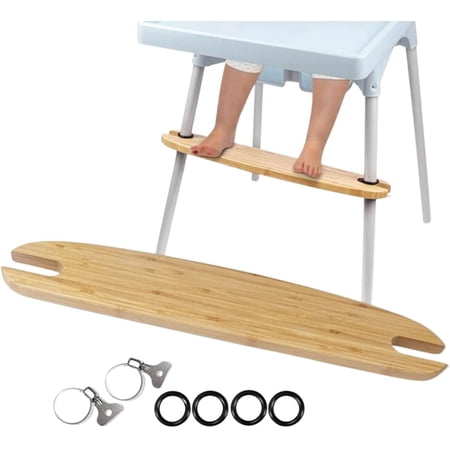 Baby High Chair Footrest - Wooden Foot Rest Adjustable | Non-Slip ...
