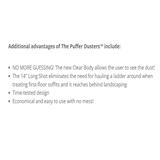 The Clear Puffer Duster 14" Long Shot - Pesticide Dust Applicator - By ...