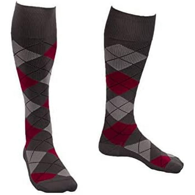 EvoNation Patterns Classic Argyle 15-20 mmHg Compression Socks ...